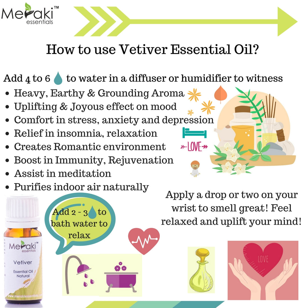 Vetiver Essential Oil | Meraki Essentials